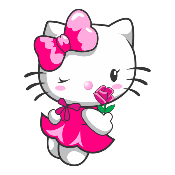 Hello Kitty Flower Logo PNG Vector (CDR) Free Download