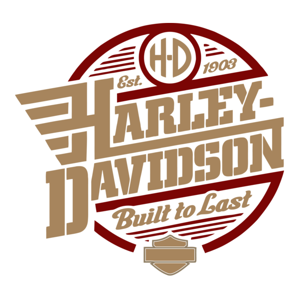 Harley Davidson Built To Last Logo PNG Vector (SVG) Free Download