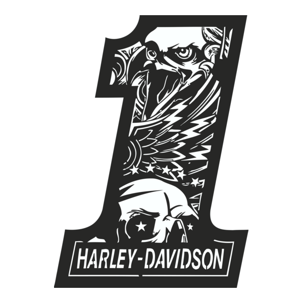 Harley Davidson Eagle Head Logo PNG Vector (SVG) Free Download
